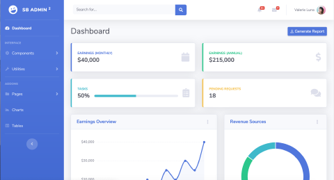 Bootstrap UI for Responsive SaaS Web App in Golang